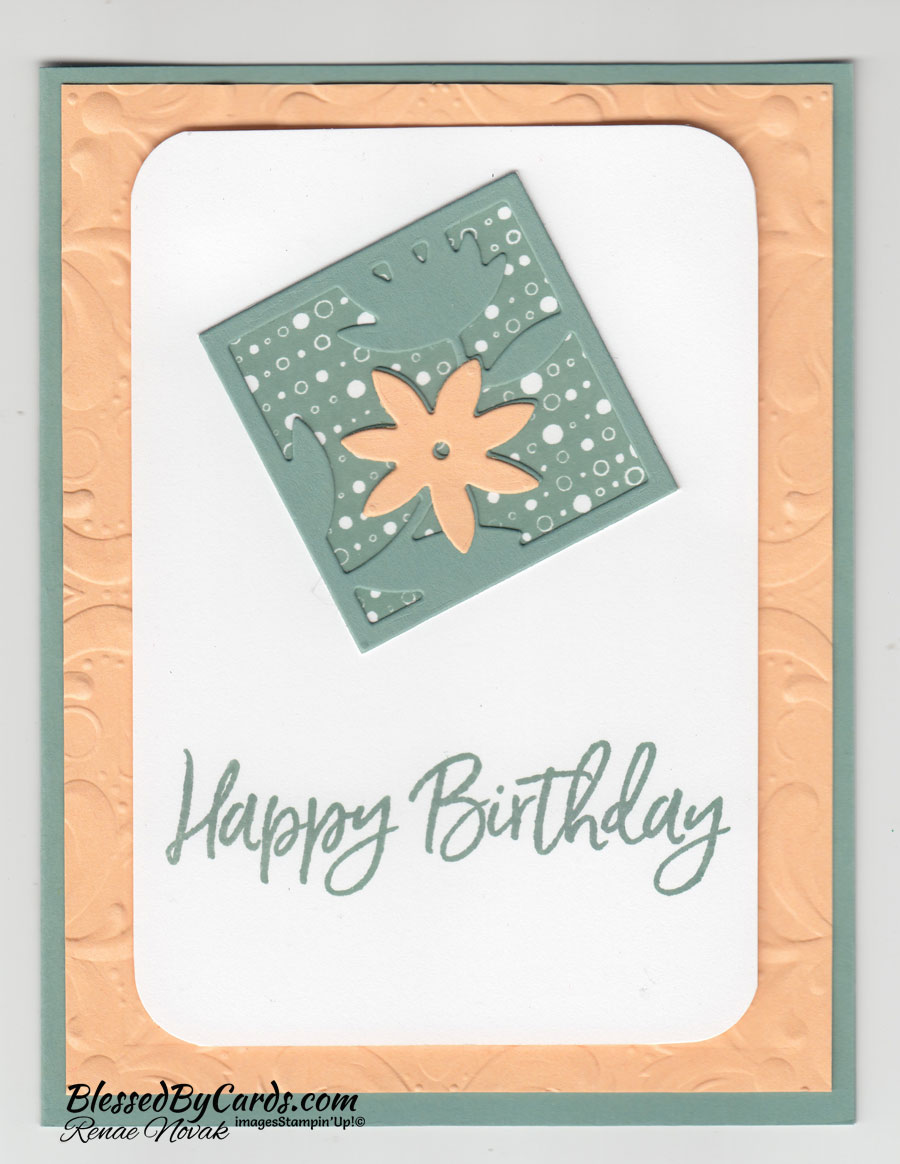Happy Birthday With a Single Square! – Blessed By Cards w/Renae Novak