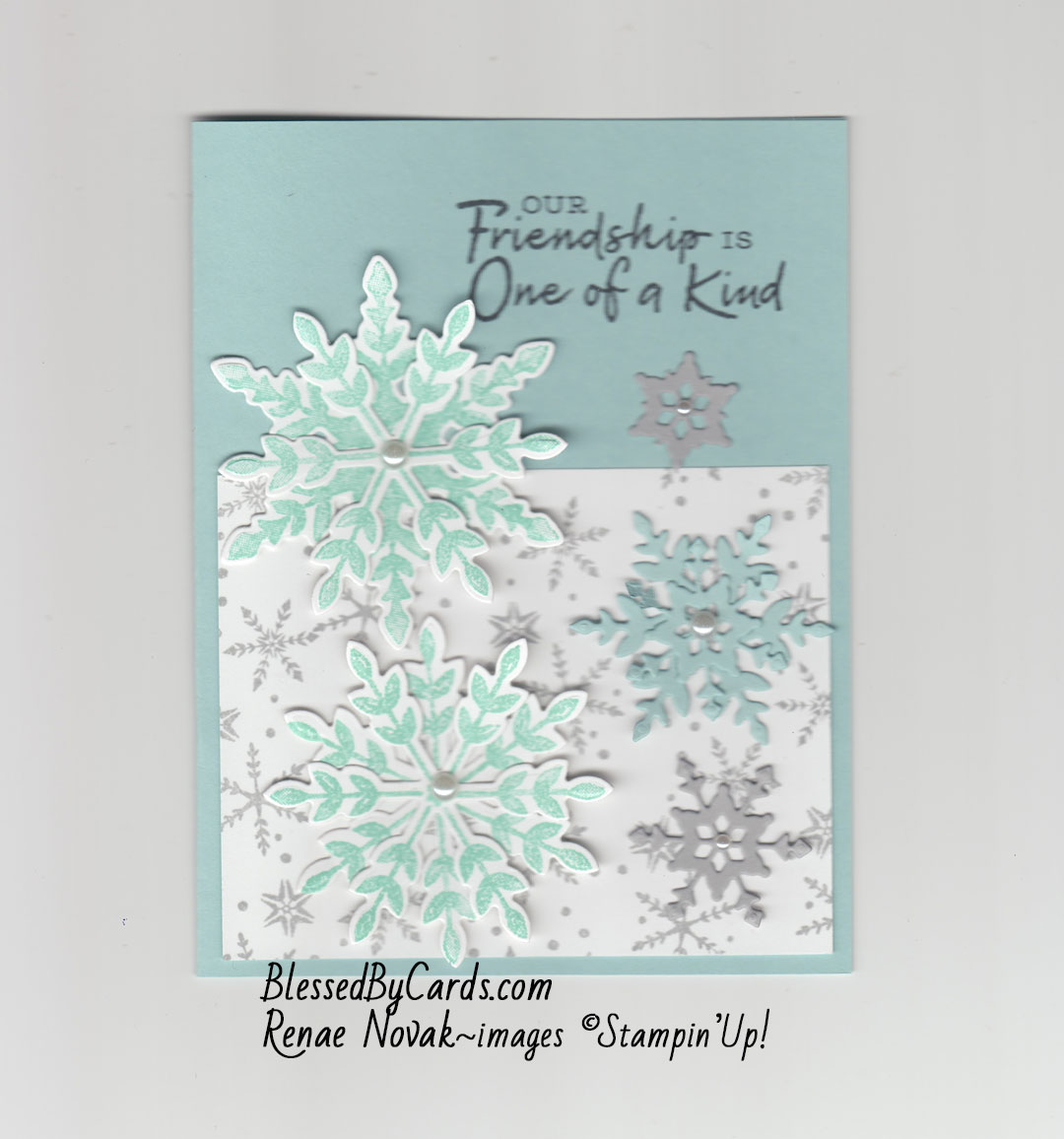 Snowflake Wishes-You are One of a Kind! – Blessed By Cards w/Renae Novak