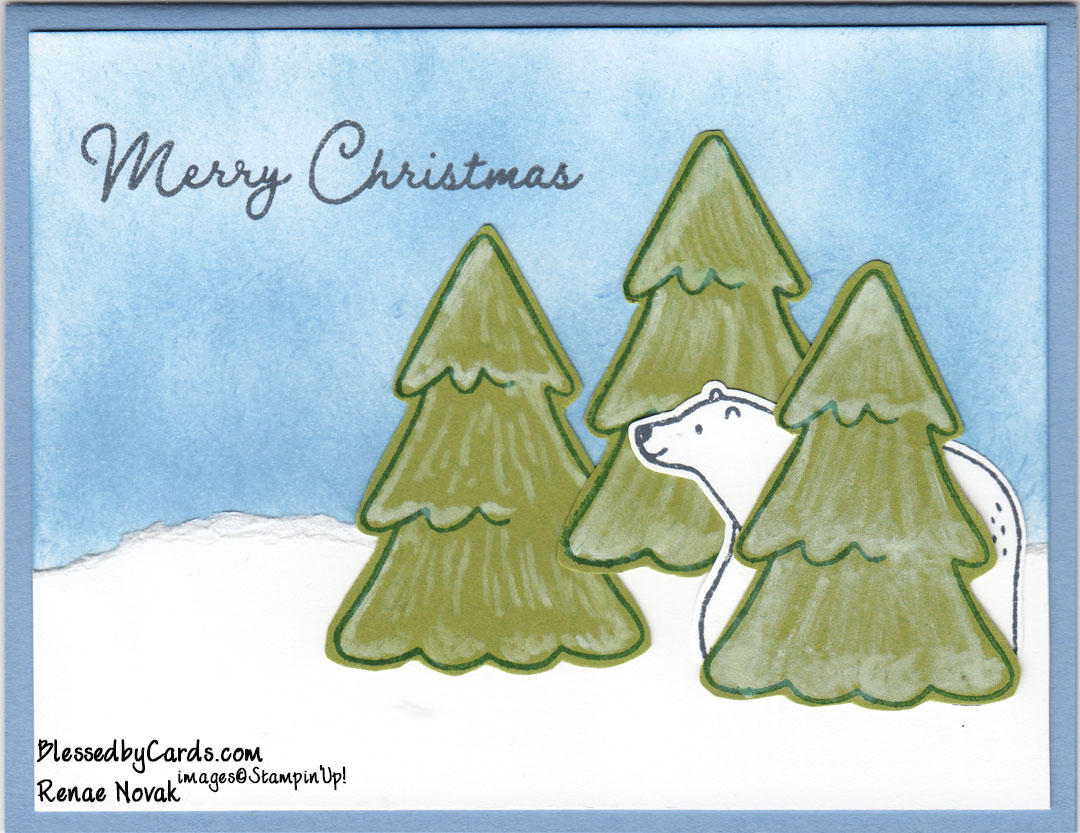 Beary Cute Bundle of Trees – Blessed By Cards w/Renae Novak